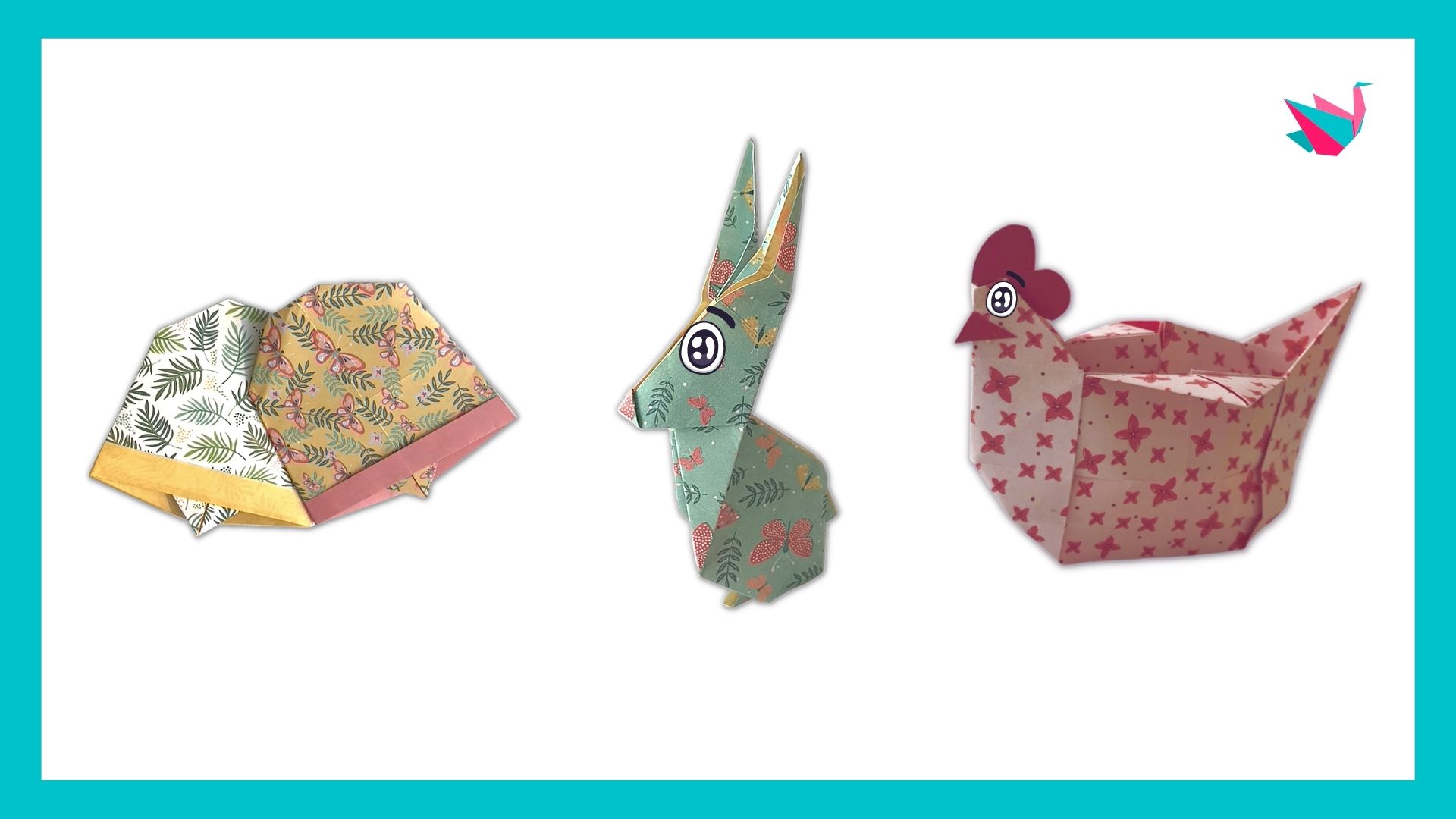 Origami Pâques : tutos, idées et modèles pour des Pâques rigolotes